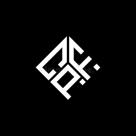 CPF Letter Logo Design On Black Background CPF Creative Initials Letter Logo Concept Stock