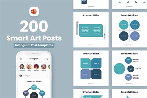 Square Smart Art Powerpoint Templates Bundle Templates Etsy