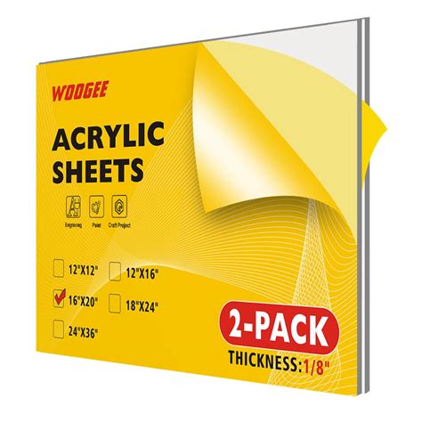 2 Pieces 16x20 Clear Acrylic Sheets 18 Thick Nepal Ubuy