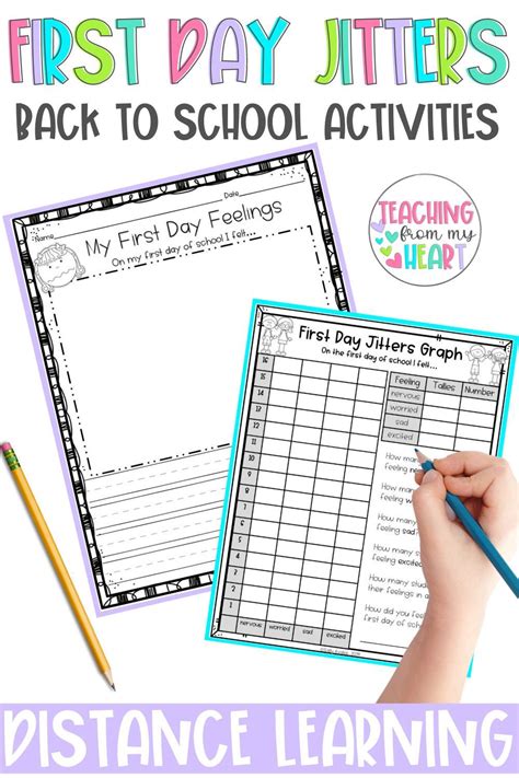 First Day Jitters Back To School Activities Bundle Digital And Printable