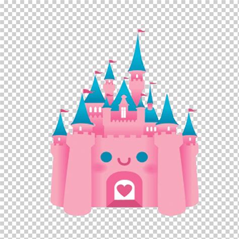 Ilustración De Castillo De Disney Rosa Y Azul Png Klipartz