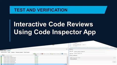 Interactive Code Reviews Using Simulink Code Inspector Youtube