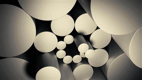 Rotating Cylinders Forming A Circular Pattern On A Dark Background Design 60274249 Stock Video