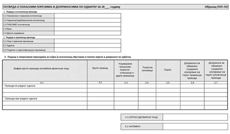 Pravilnik O Poreskoj Prijavi Za Porez Po Odbitku