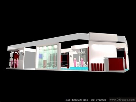 Ex016特装效果图展台特装 零距离展会网