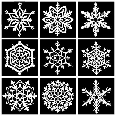 Paper Snowflake Patterns Advanced PDF Digital Download Paper Craft DIY Snowflakes