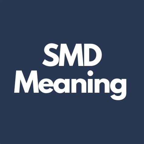 What Does Smd Mean In Texting Real Life Examples