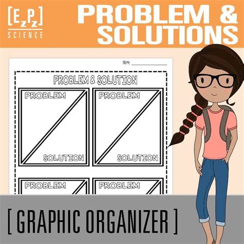 Problem And Solution Graphic Organizer Template By Ezpz Science Tpt