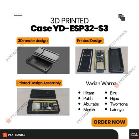 Casing Yd Esp32 S3 3d Printed Enclosure Case Esp32s3 Shopee Malaysia