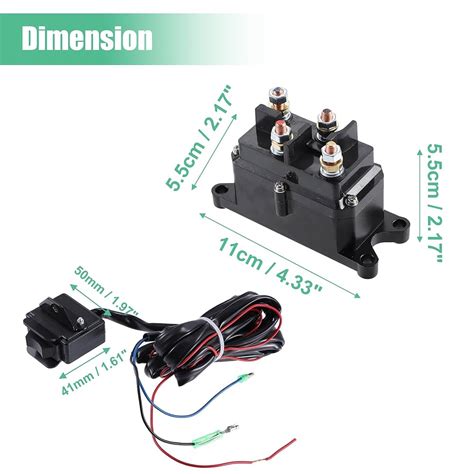 Atv Winch 12v 250a Winch Solenoid Relay For Atvutv Winches 1500