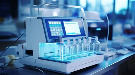 Premium Photo Modern Laboratory With Advanced Digital Analysis