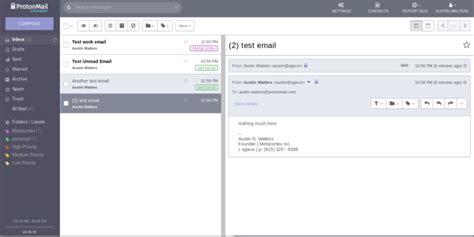 Protonmail Css Theme Austin G Walters