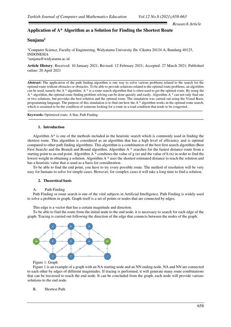 pdf application of a algorithm as a solution for finding the