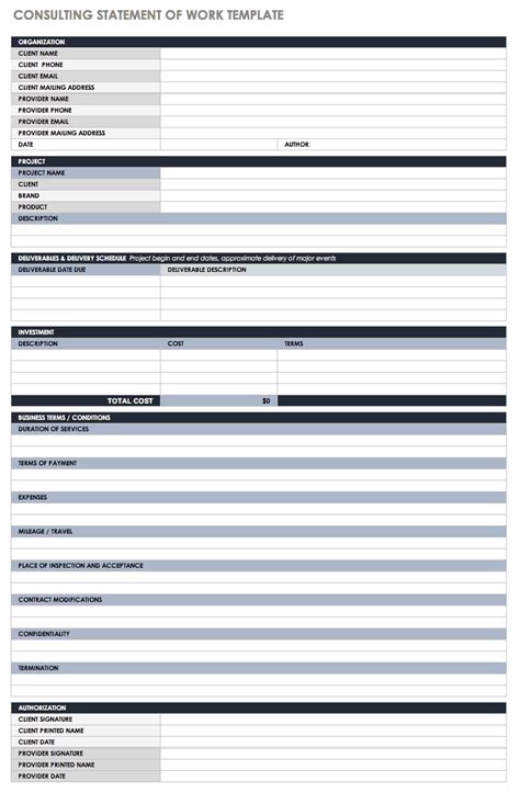 Sow Template Sample Template Samples