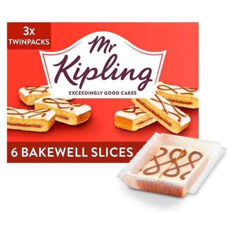 Mr Kipling Bakewell Cake Slices 6 Pack Bb Foodservice