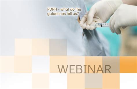 Pdph What Do The Guidelines Tell Us Esra