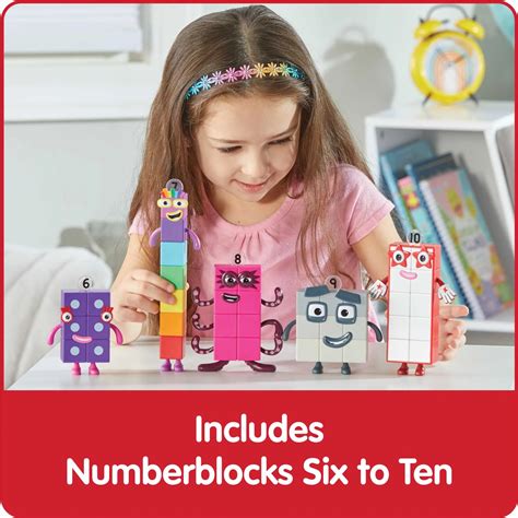 อายุ 3 นัมเบอร์บล็อก ฟิกเกอร์ 6 10 Numberblocks Figures 6 10