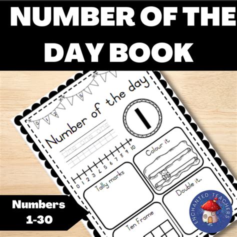 number of the day 1 30 book made by teachers