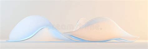 Abstract Flowing Waveforms With Soft Gradient Colors In A Minimalist