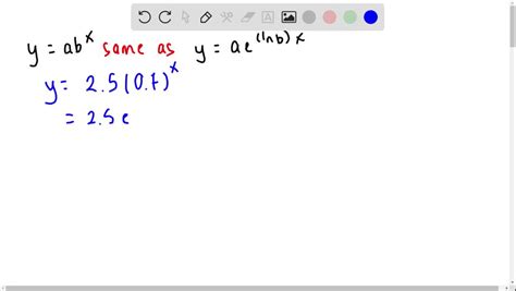 Solved In Exercises 53 56 Rewrite The Equation In Terms Of Base E Express The Answer In Terms