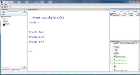 Alrumtech Operations On Excel Using Scilab Text Tutorials