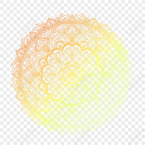 골든 그라데이션 일러스트 만다라 텍스처 장식텍스트인도 Png 일러스트 무료 다운로드 Lovepik