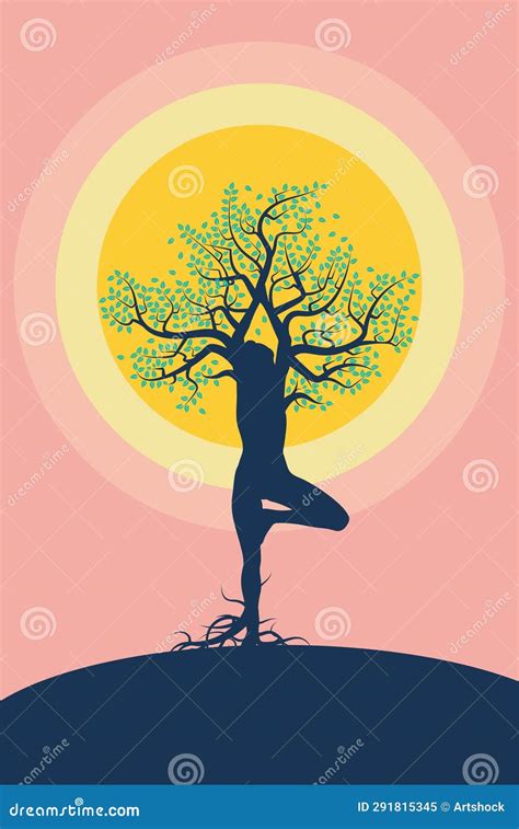 Human Tree And Sun Stock Illustration Illustration Of Tree 291815345