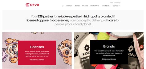 Erve Fashion Forward Licensed And Branded Apparel