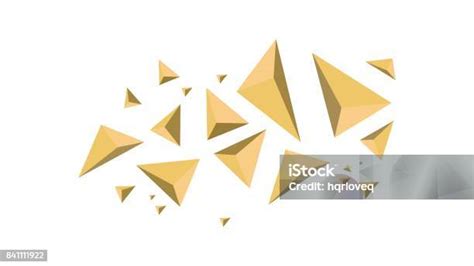 추상 삼각형 배경입니다 3d는 삼각형 다각형 웨이브 배경 막입니다 벡터 일러스트 레이 션 0명에 대한 스톡 벡터 아트 및 기타 이미지 Istock