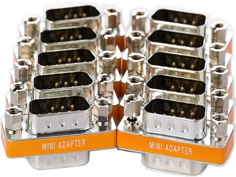 Amazon Com Arnorin DB Null Modem Adapter Male To Male Pack Electronics