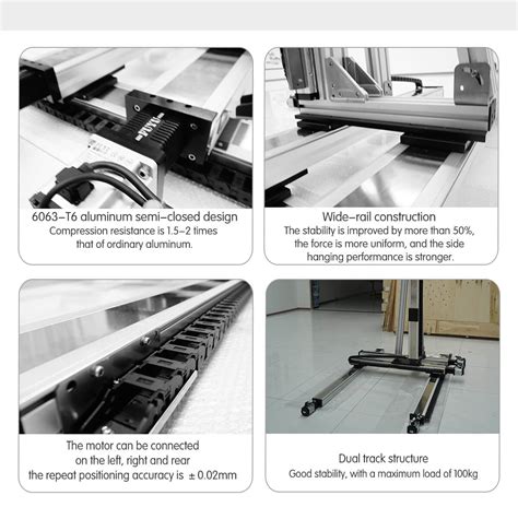Vertical Stage Linear Motion Xyz Motorized Table Ball Screw Actuator Dustproof Rail Guide Fuyu