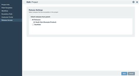 Project Settings Axosoft Documentation