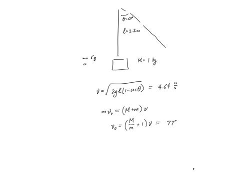 solved a ballistic pendulum is used to measure the speed of high speed