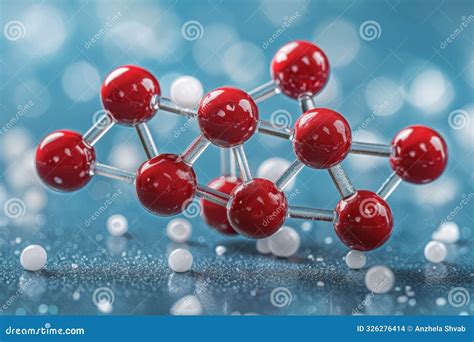 Detailed Close Up Of Pfas Chemical 3d Molecule Structure For Thorough Chemical Analysis