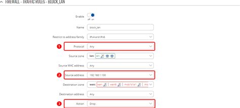Blocking Internet Access For LAN Clients Teltonika Networks Wiki