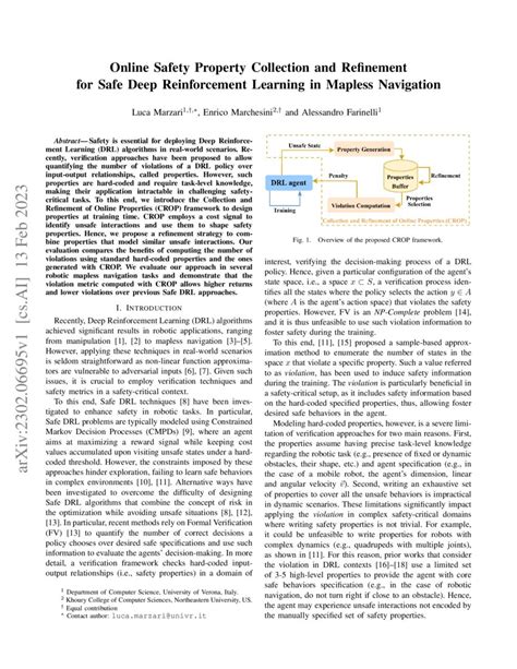 Online Safety Property Collection And Refinement For Safe Deep Reinforcement Learning In Mapless