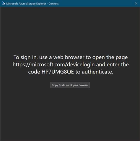 Azure You Can Now Use Device Code Flow Sign In To Logon With Azure Explorer