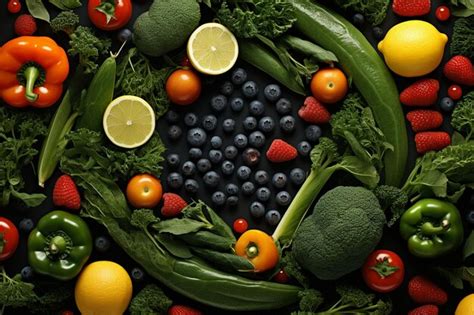 Illustration Showcases Array Of Fruits Premium Ai Generated Image