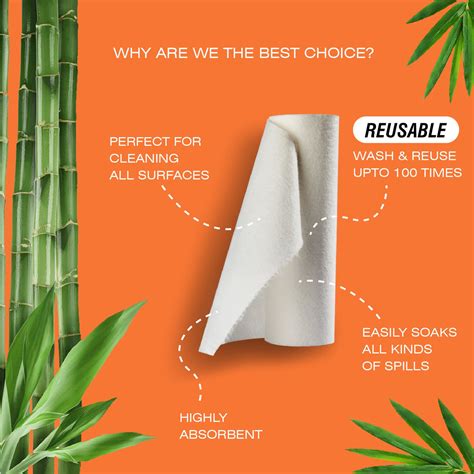 Buy Bamboo Reusable Kitchen Towel Roll Online At Best Price Beco