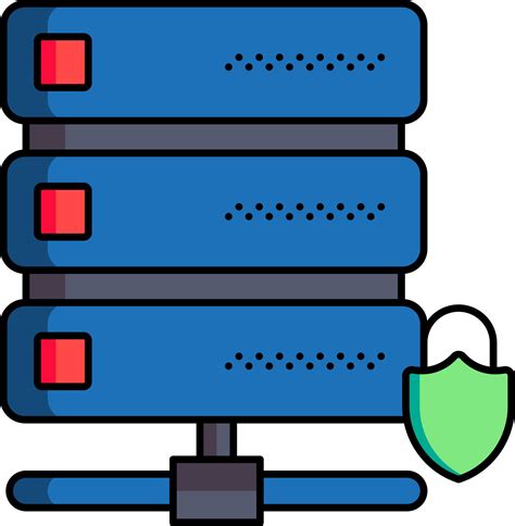 Lock Server Connection Icon In Flat Style 24368531 Vector Art At Vecteezy
