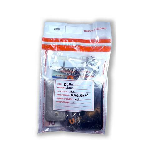 Penitentiary Secure Pouch For Personal Belongings Optimal Protection