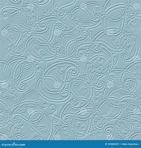 3d Textured Emboss Paisley Seamless Pattern Embossed Floral Pink
