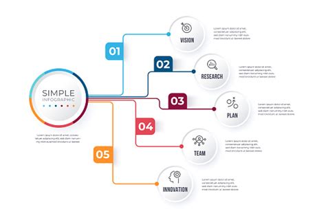 비즈니스 데이터 시각화 프로세스 차트 그래프 Parts 또는 Processes의 추상적 요소 비즈니스 프리젠테이션 조직도에 대한 스톡 벡터 아트 및 기타 이미지 Istock