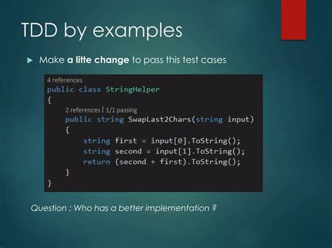 Tdd Test Driven Development Pptx