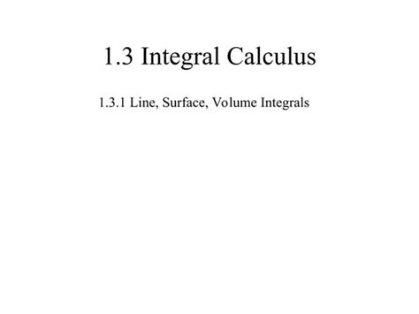 1 3 Applications Of Integral Calculus Ppt