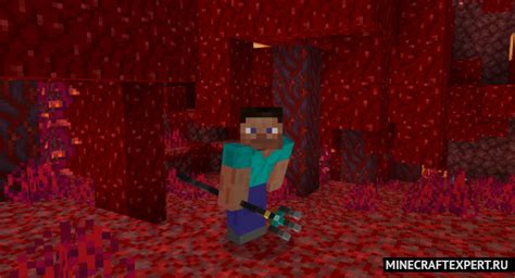 Netherite Trident [1 19] [1 18] [1 17] — незеритовый трезубец Текстуры для Майнкрафт ПЕ Бедрок