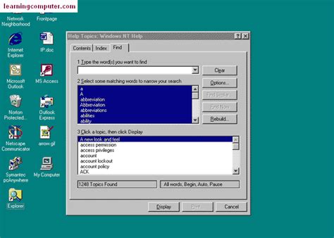 Windows 98 Tutorial