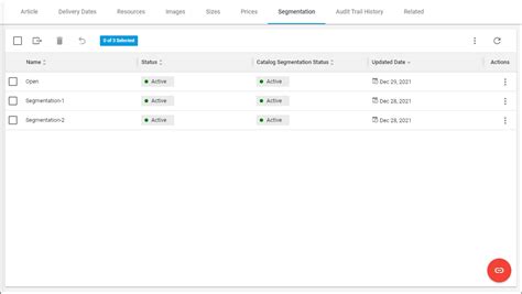 View Article Segmentation Trasix Knowledge Base