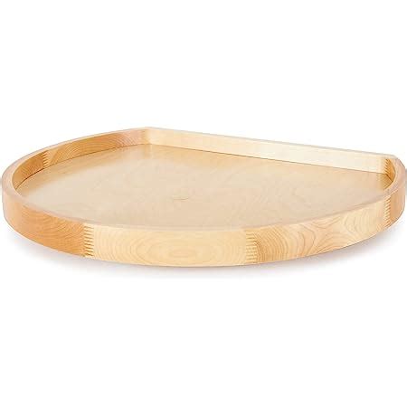 Amazon Com Rev A Shelf 4WLS201 22 BS52 22 Inch Wooden D Shape Lazy Susan Turntable Storage