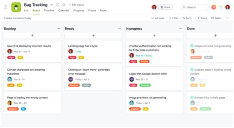 Manage Your Workflow With Lists Boards Calendar And Timeline View